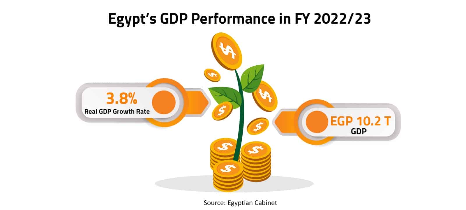 Arab Finance - Egypt’s GDP Performance in FY 2022-23